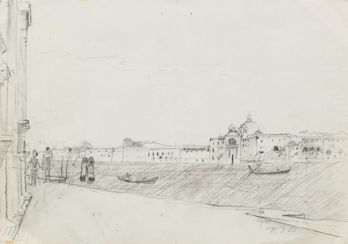 Drawing of a Venetian scene | Works of Art | RA Collection | Royal ...