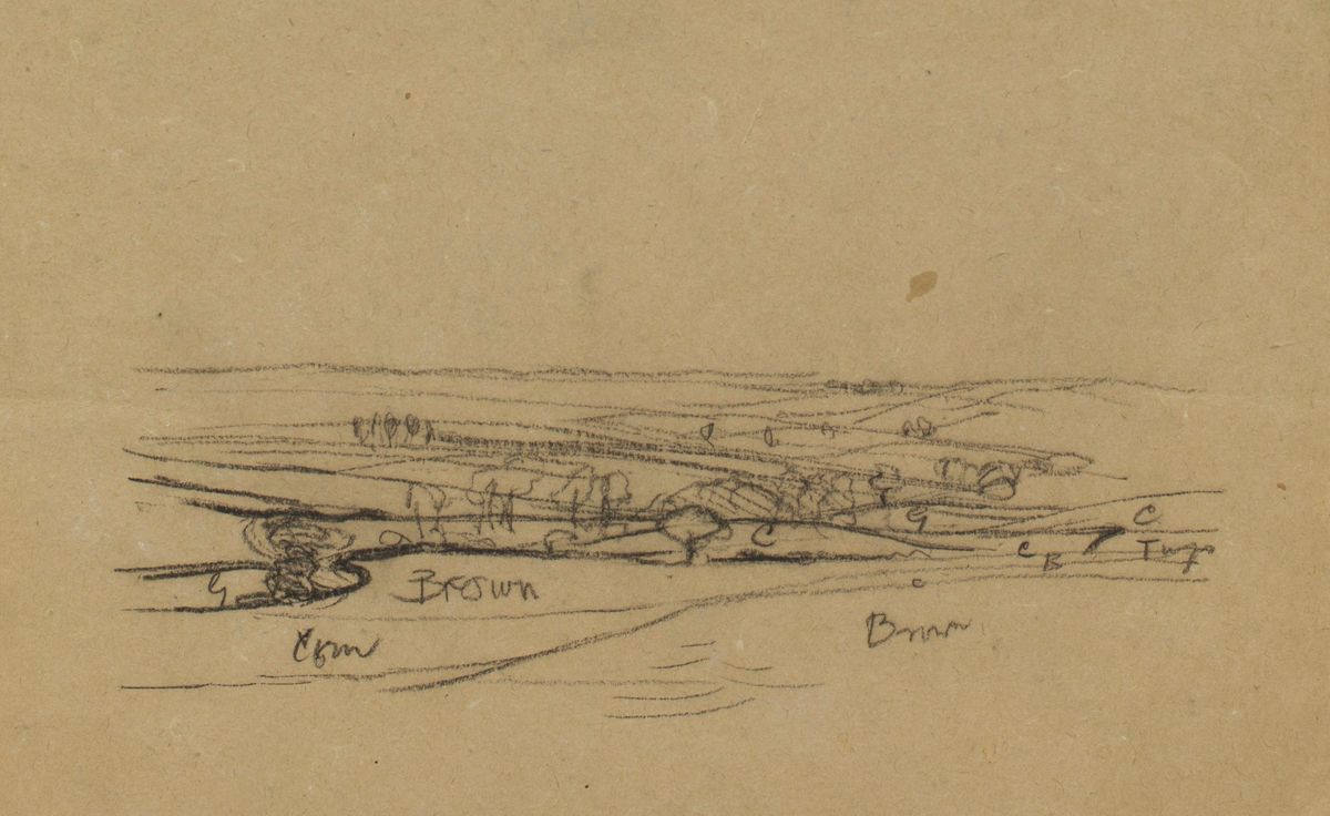 Landscape sketch | Works of Art | RA Collection | Royal Academy of Arts