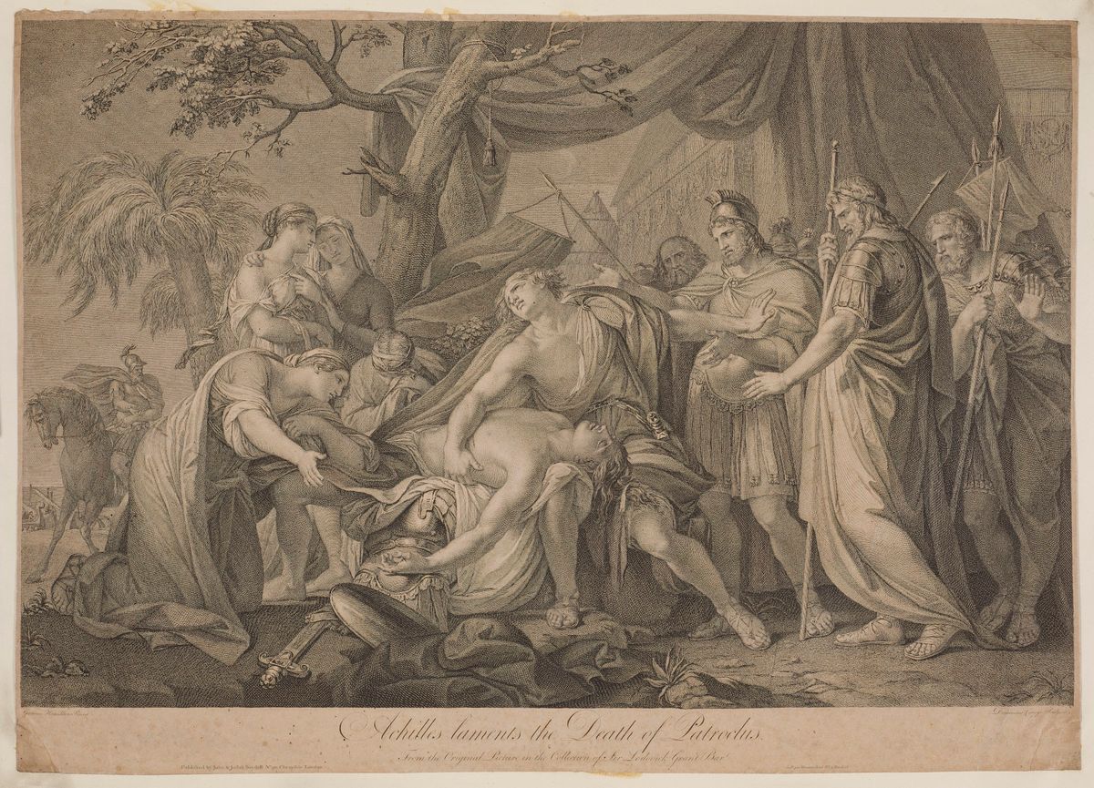 Achilles laments the Death of Patroclus | Works of Art | RA Collection ...