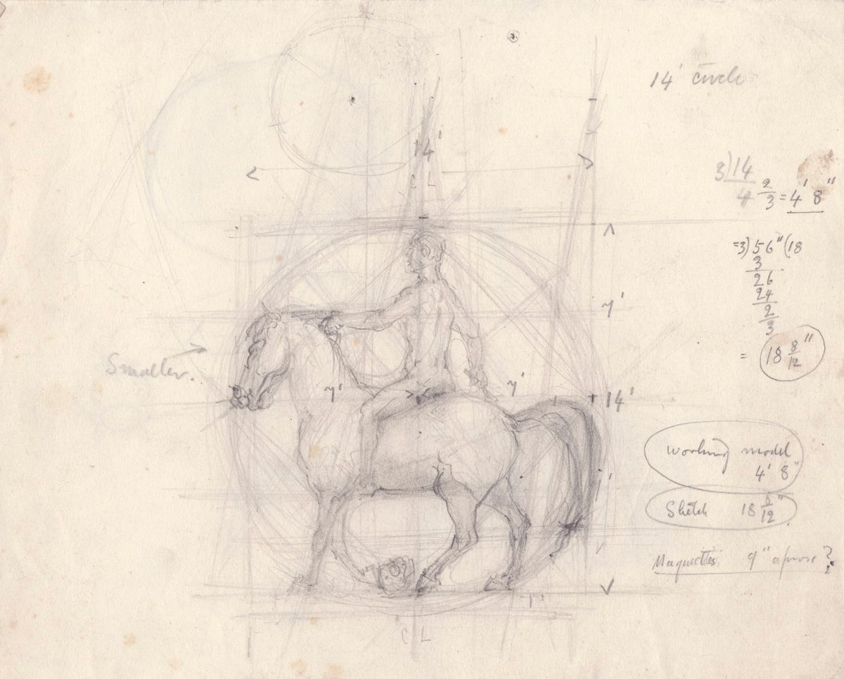 Drawing for 'Kronos' | Works of Art | RA Collection | Royal Academy of Arts