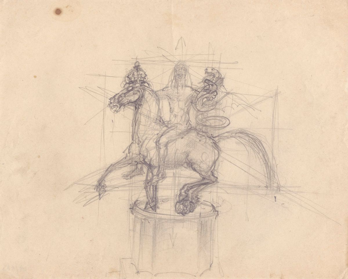 Drawing for 'Kronos' | Works of Art | RA Collection | Royal Academy of Arts
