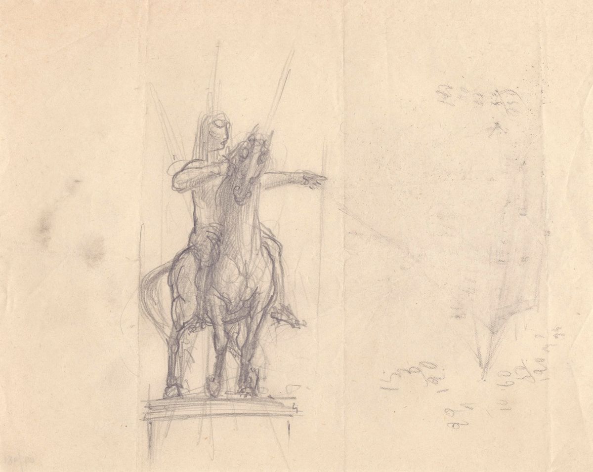 Drawing for 'Kronos' | Works of Art | RA Collection | Royal Academy of Arts