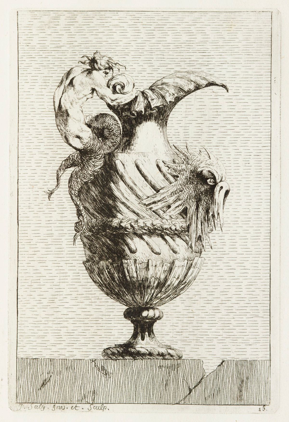Vase decorated with tritoness. | Works of Art | RA Collection | Royal ...