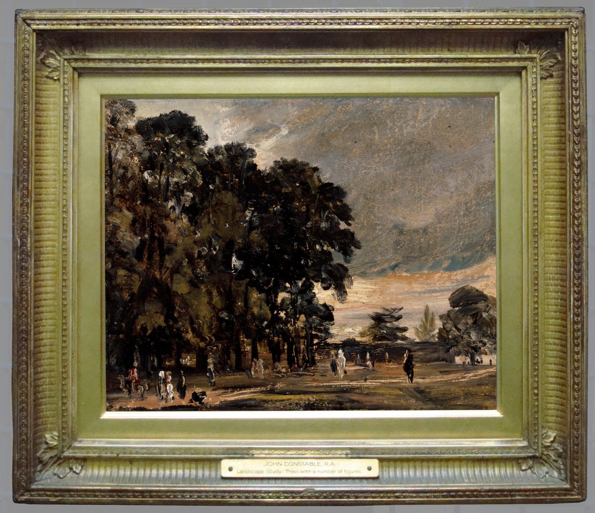 Frame for John Constable RA 'Landscape Study: Figures by a Clump of ...