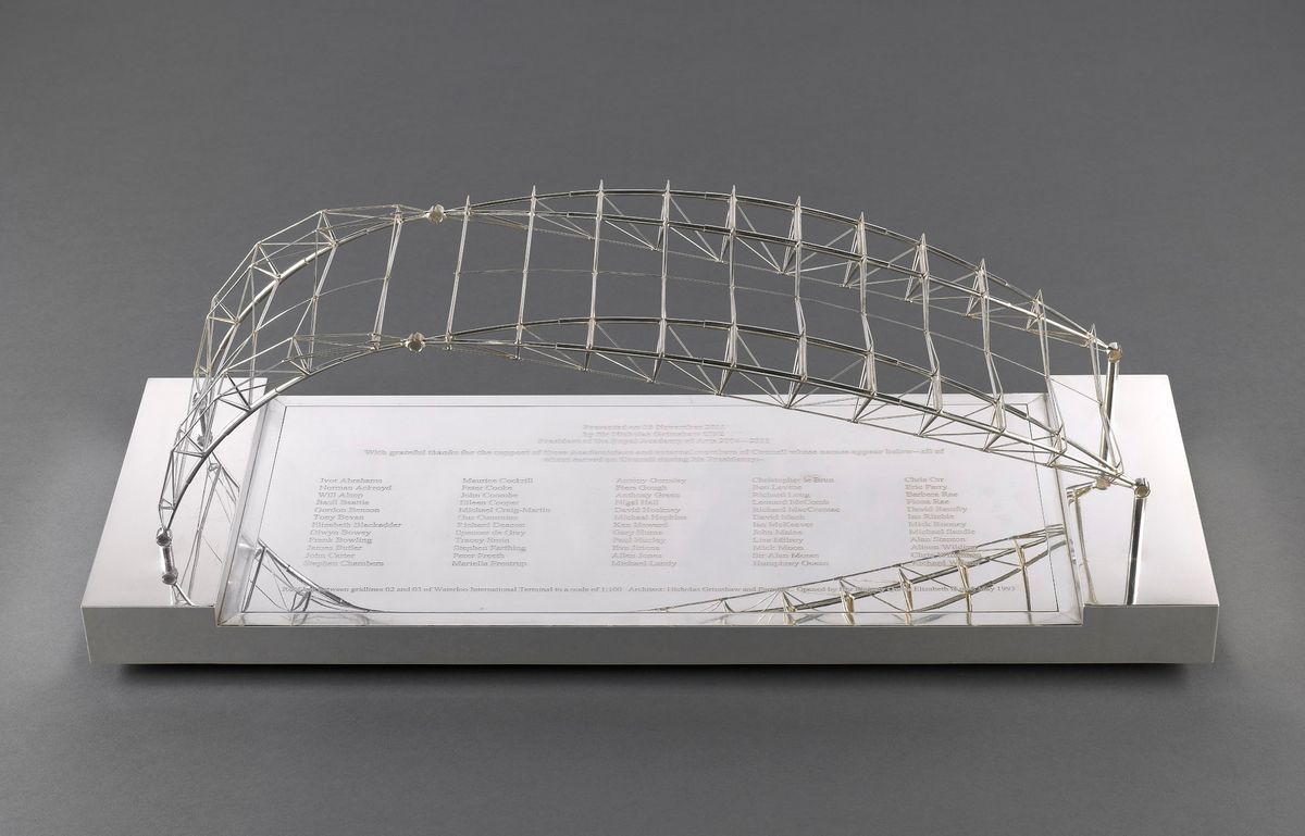 Silver model of Waterloo International Terminal | Works of Art | RA ...