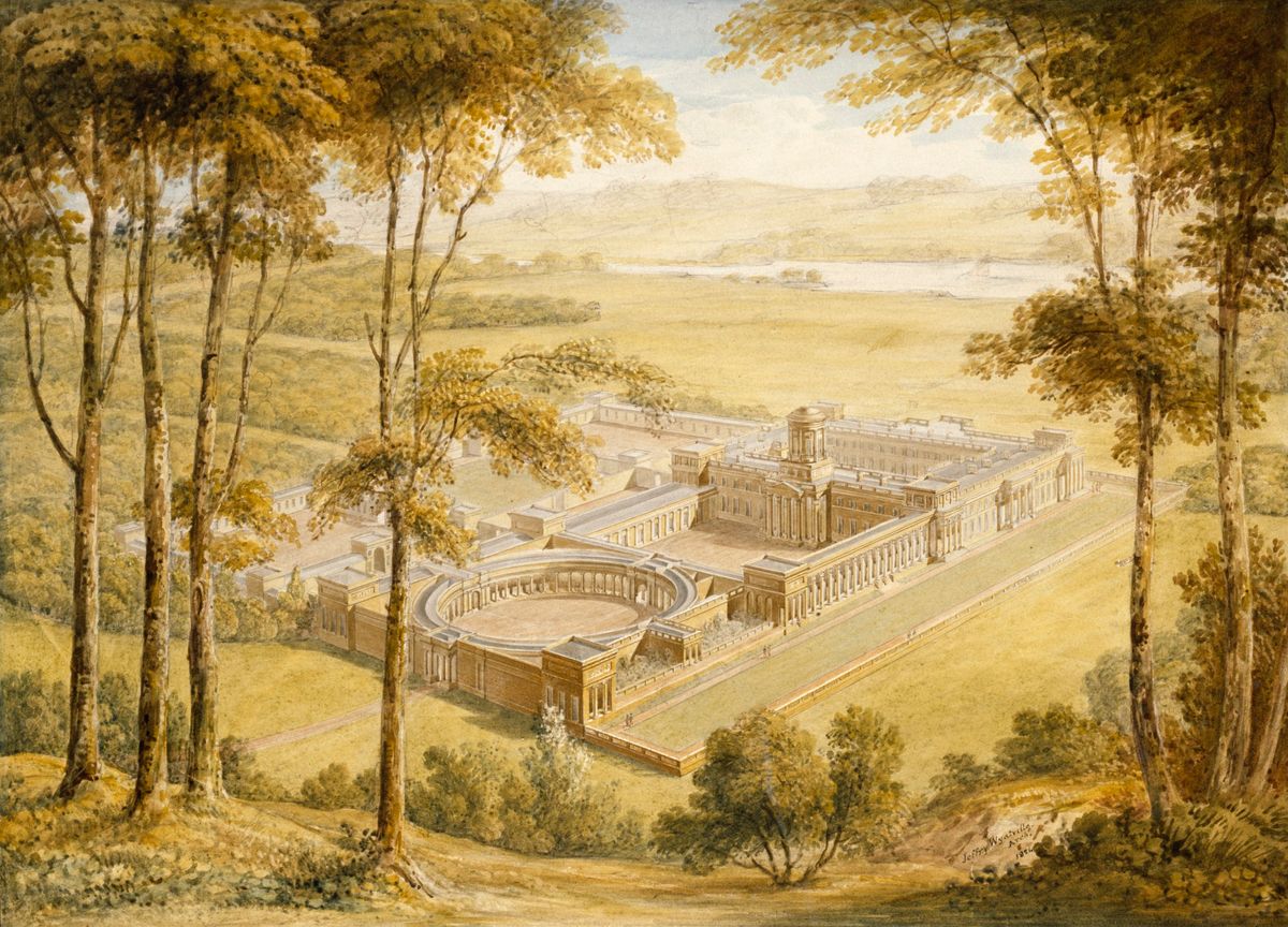 Design for a Mansion for the First Earl of Yarborough, Brocklesby Park ...